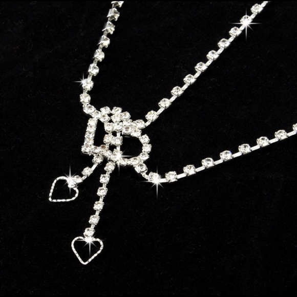Jewelry | Crystal Heart Belly Chain Waist Chain Necklace | Poshmark